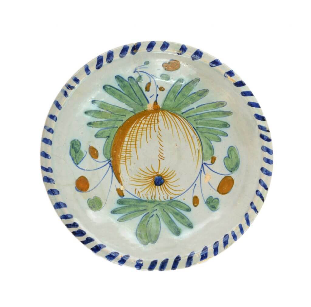 Majolica Polychrome Plate – Aronson Antiquairs of Amsterdam | Delftware ...