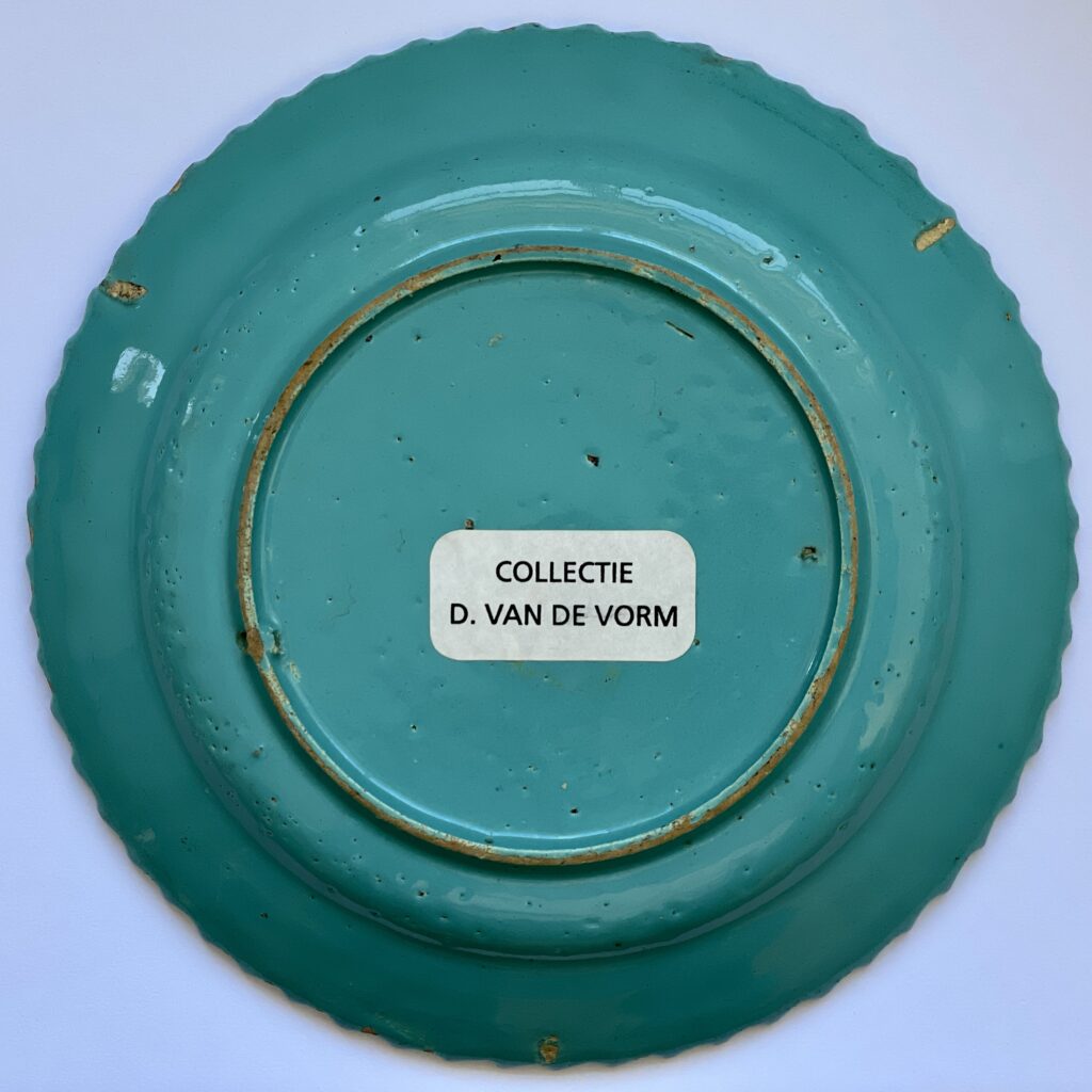 •D1982. Set of Two Small Turquoise Ground Plates – Aronson Antiquairs ...